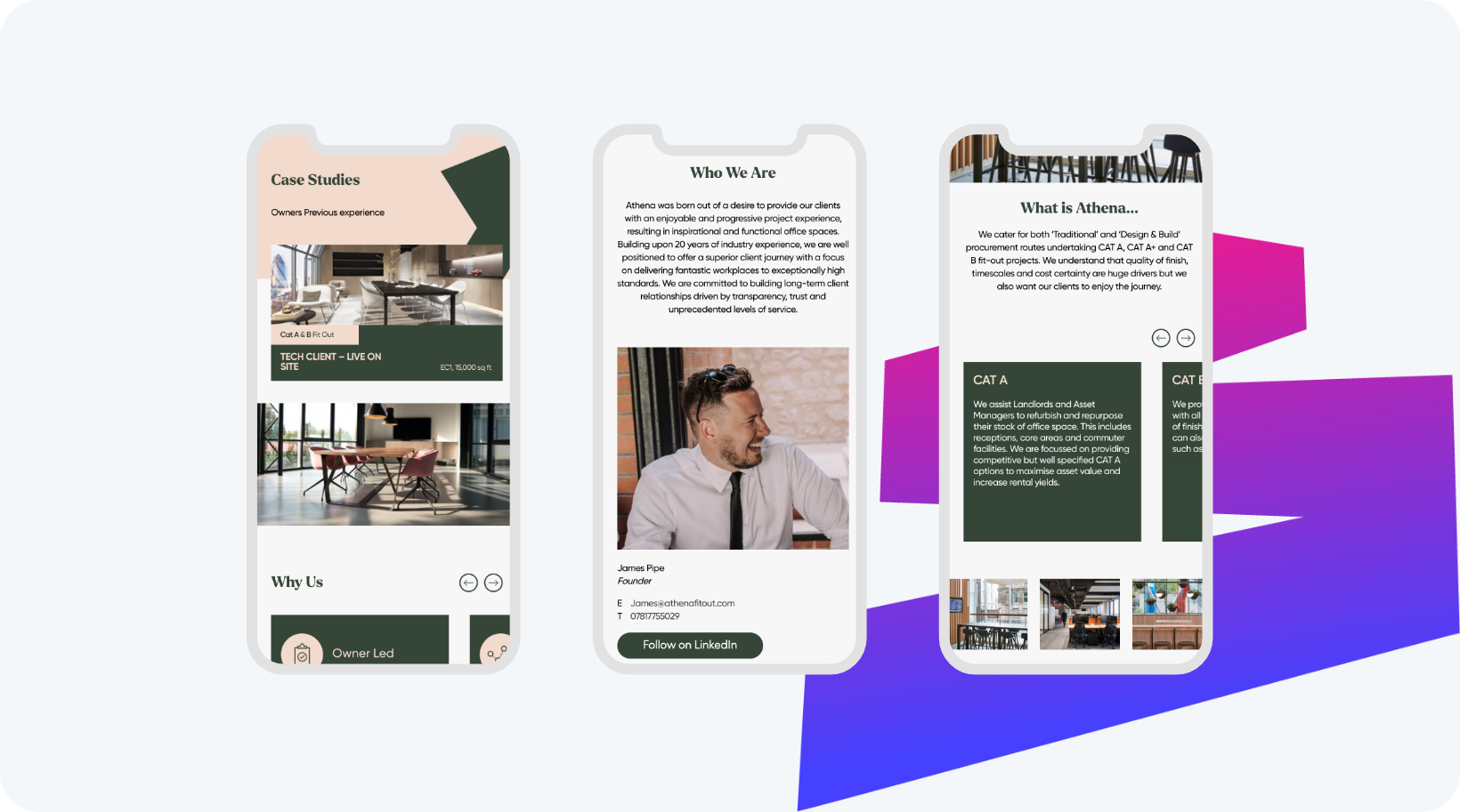 Athena web design success story | Pixated